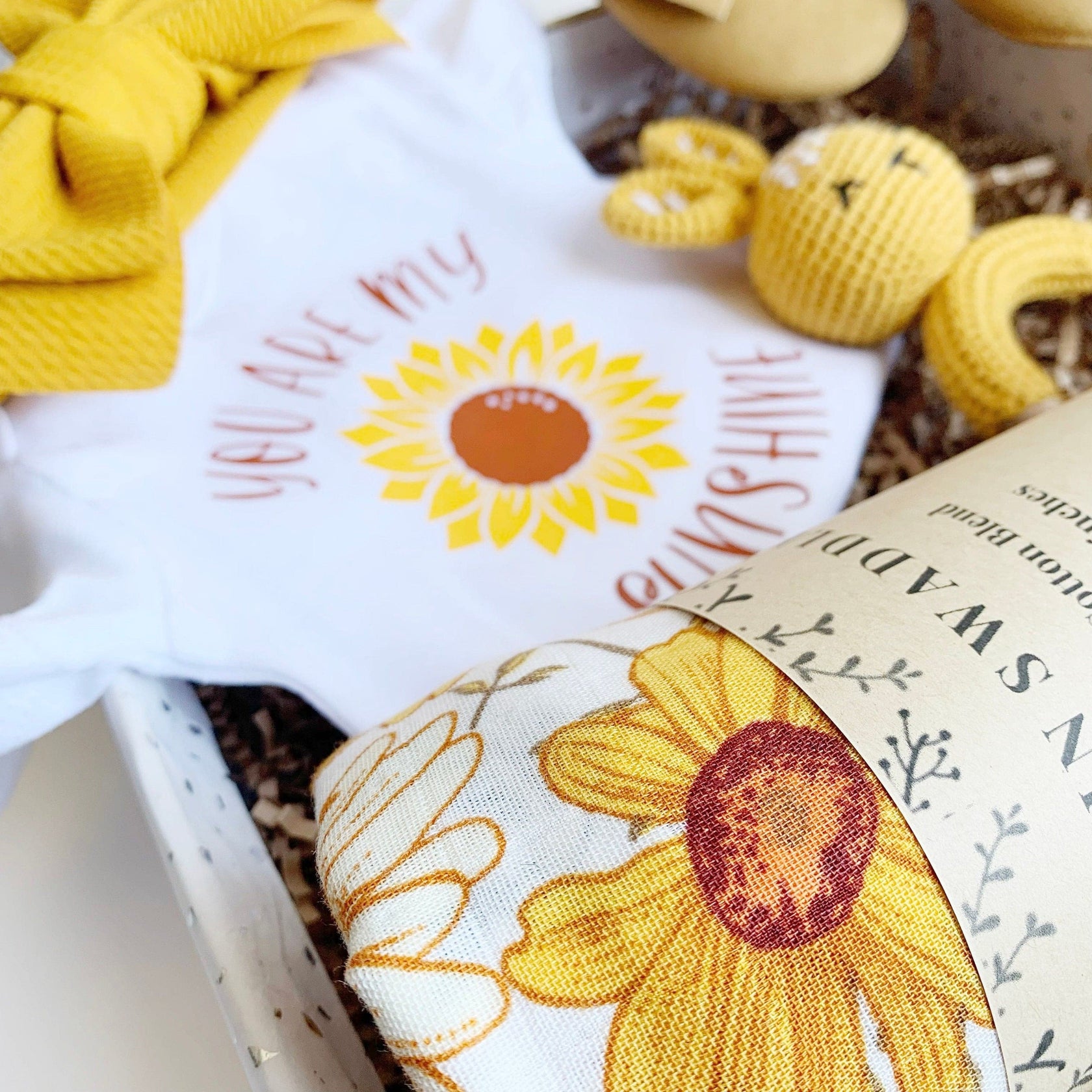 Sunshine Boho Woodland Baby Girl Gift Box