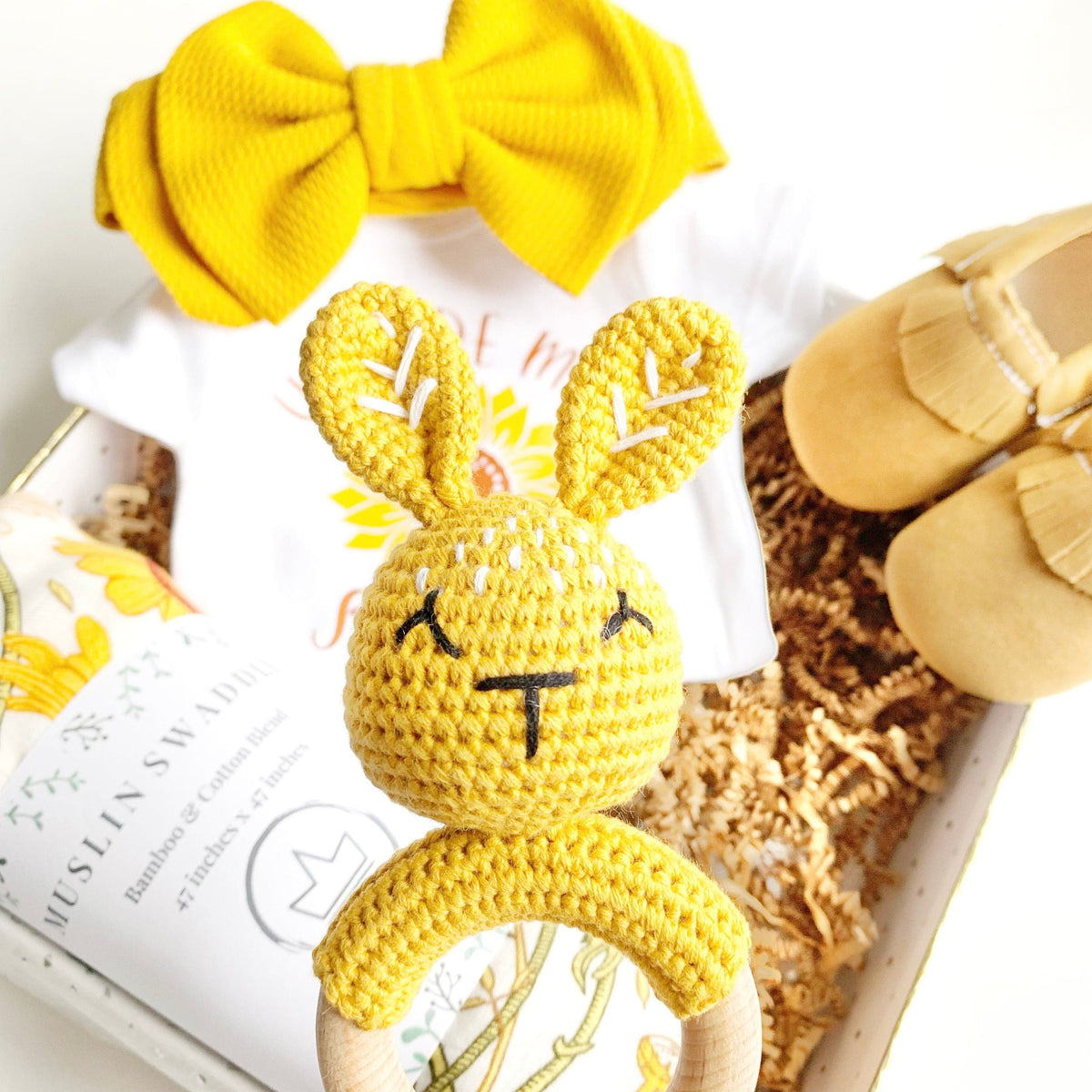 Sunshine Boho Woodland Baby Girl Gift Box